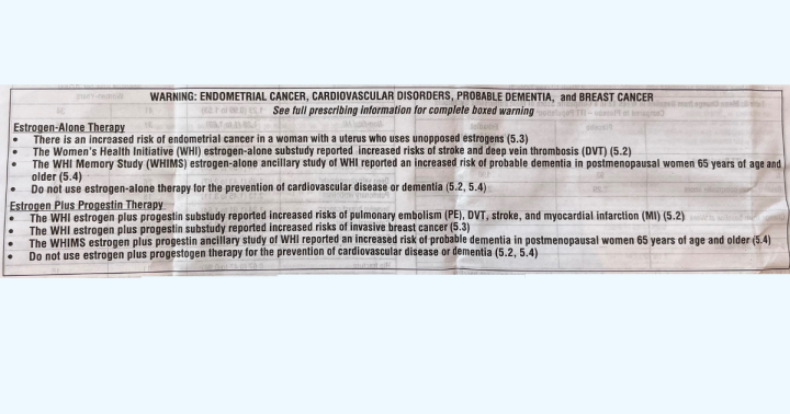 FDA announces removal of black box warning from menopausal hormone ...